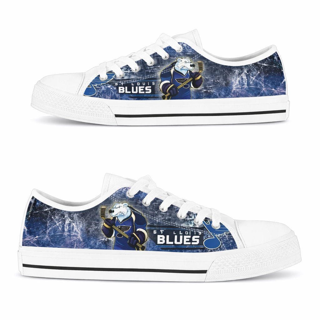 St. Louis Blues Ice Hockey Edition | Custom Low Top Shoes & Fan Gear ...